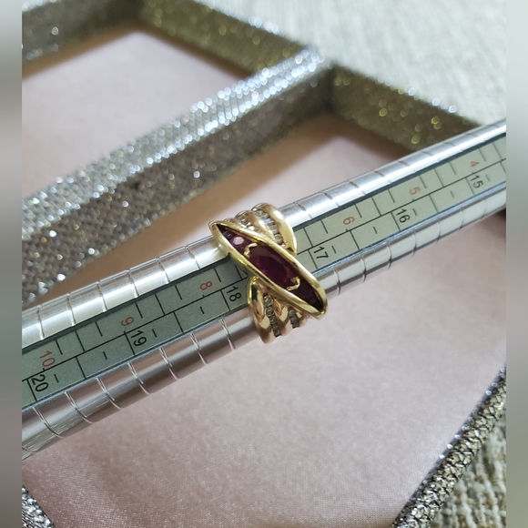 Jewelry | Vintage 14k Gold Ruby Diamond Ring | Poshmark